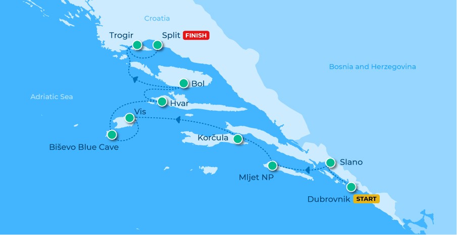 Ambassador: Dubrovnik to Split Cruise 2026 | Croatia Cruise