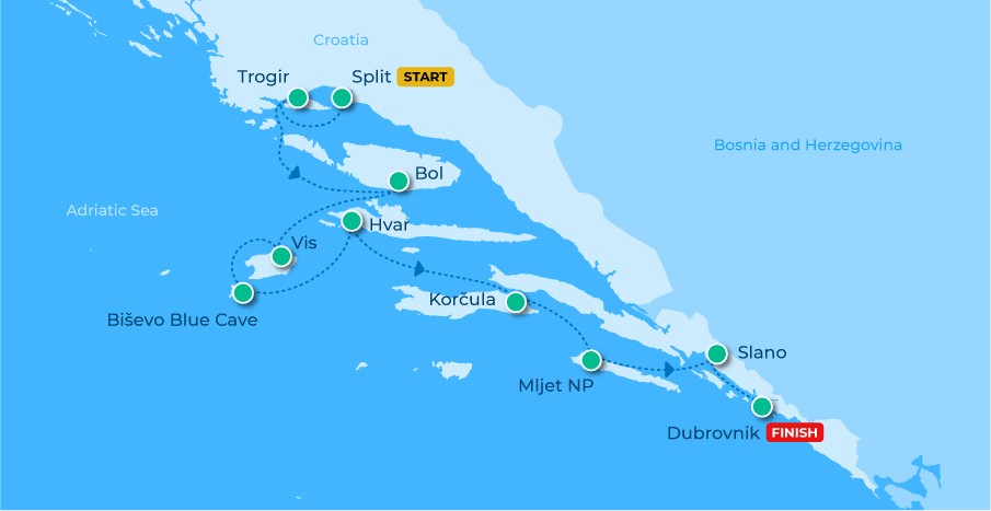 Summer: Split to Dubrovnik Cruise 2026| Croatia Cruise